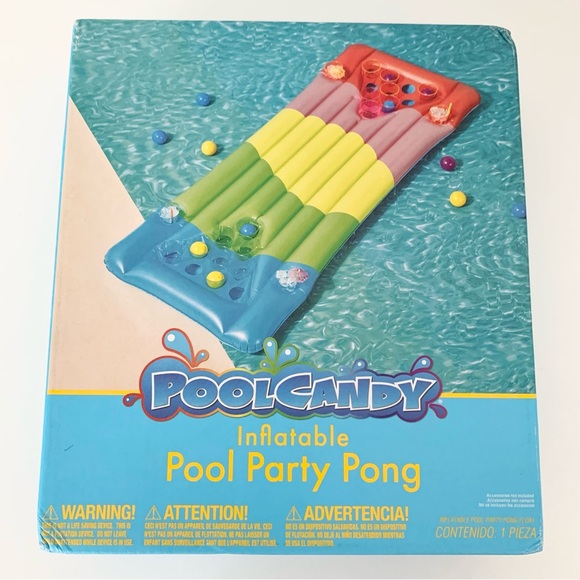 PoolCandy | Games | Poolcandy Rainbow Inflatable Pool Party Pong Game ...